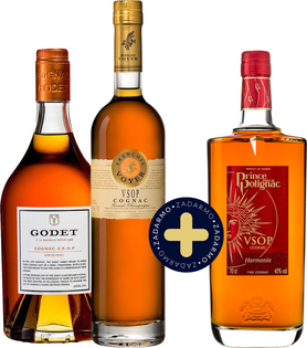 Bundle Godet VSOP Original + Francois Voyer VSOP + Polignac VSOP ...