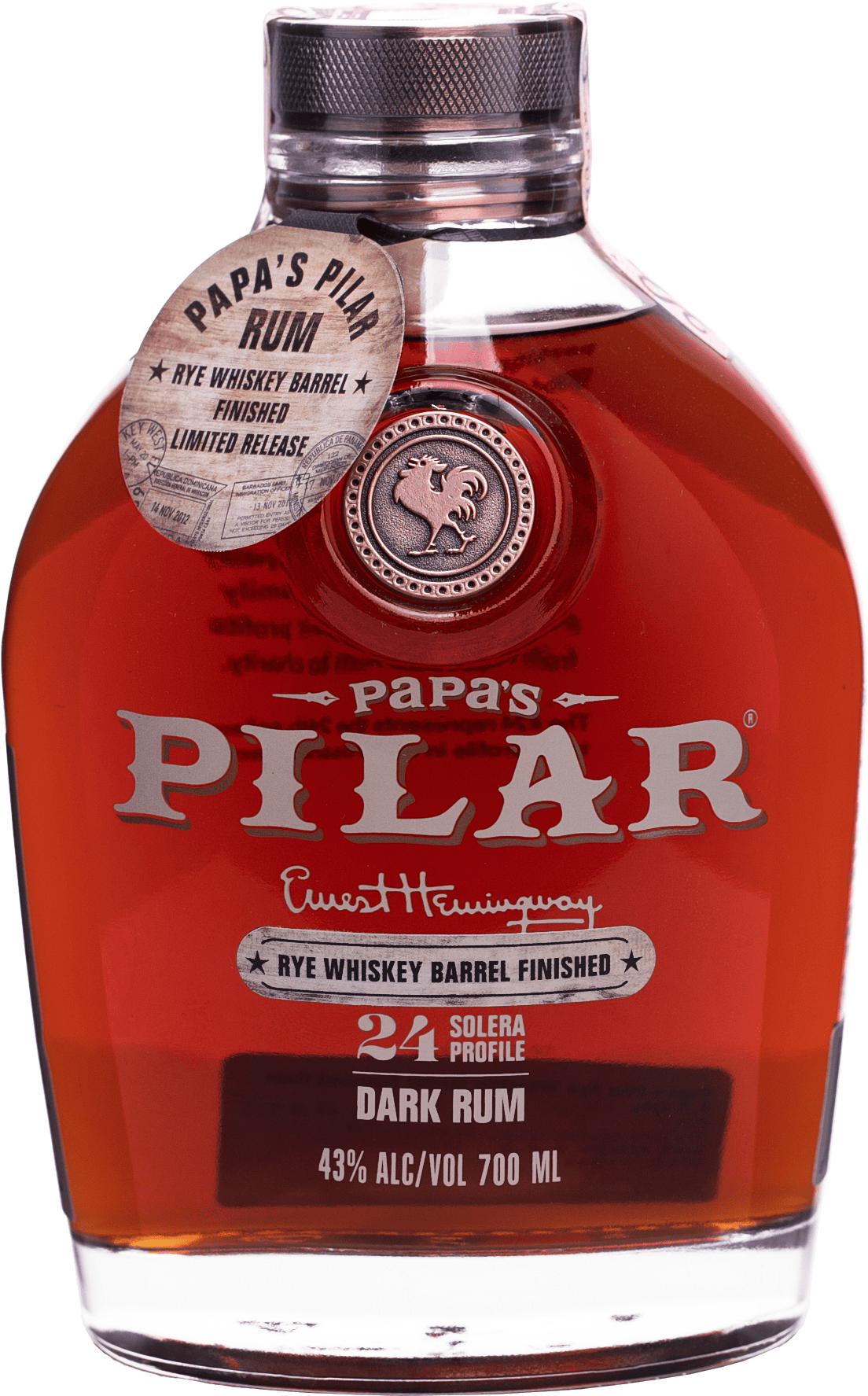Papa's Pilar Rye Whiskey Barrel Finished Rum - Dark rum | Bondston