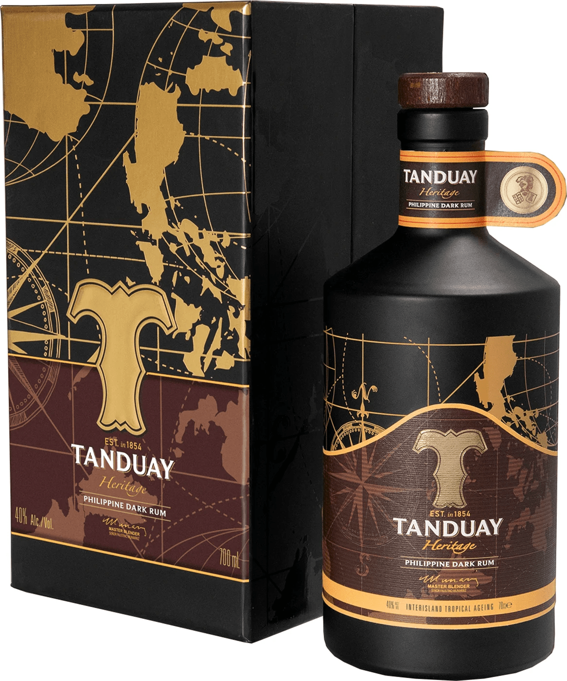 Tanduay Heritage Dark Rum - poškodený obal - Tmavý rum | Svet nápojov