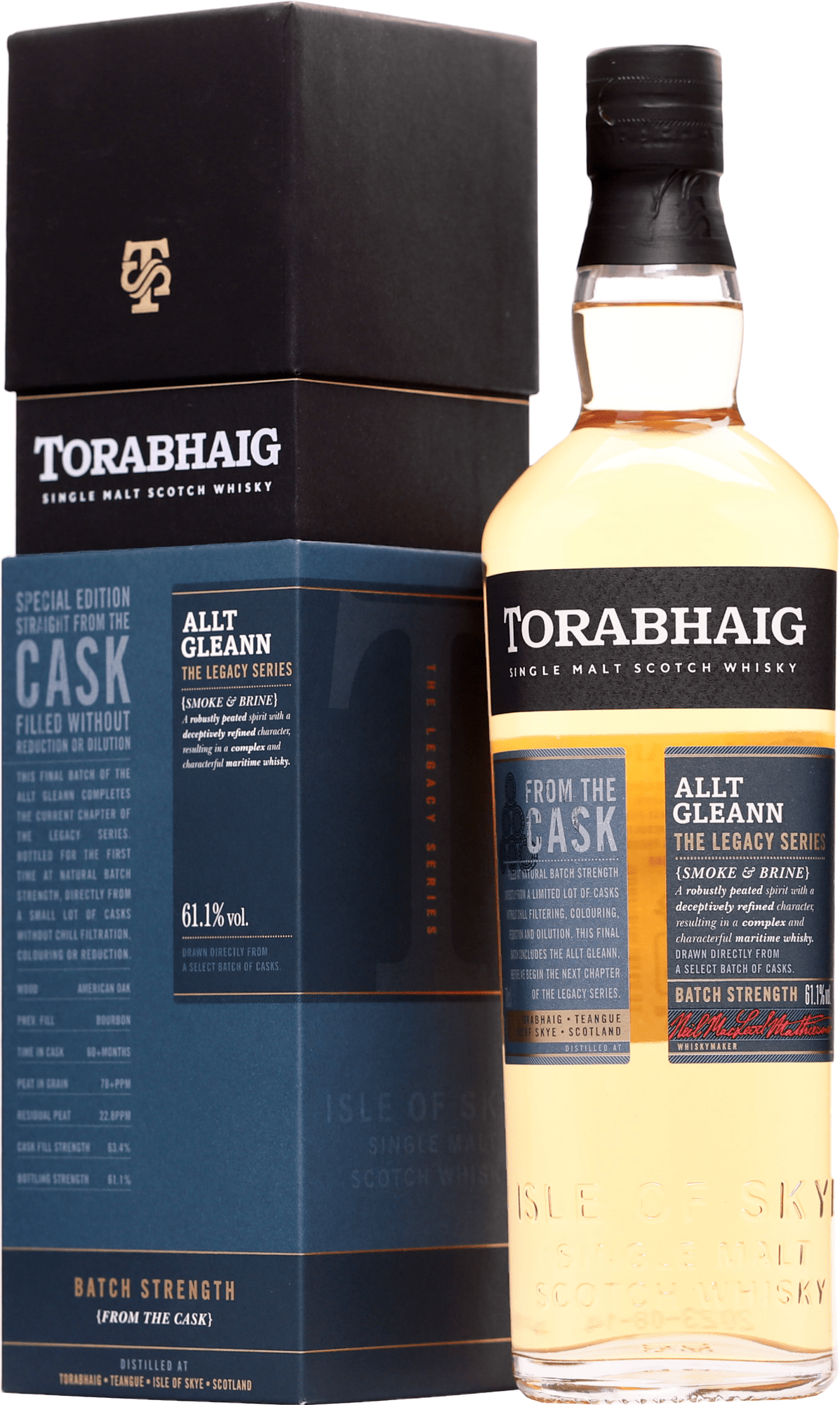 Torabhaig Allt Gleann The Legacy Series Batch Strength - Island single ...