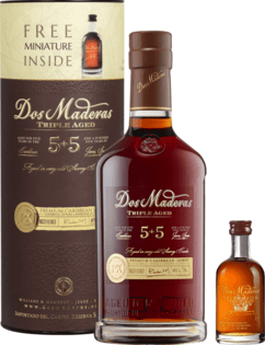 Dos Maderas PX 5+5 – Prémiový rum s miniatúrou Selección - Tmavý rum ...