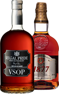 Bundle Brandy 1877 Solera Reserva + Regal Pride VSOP - Brandy bundles ...