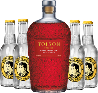 Set Toison Ruby Red + 4x Thomas Henry Tonic Water - Ochutený Gin | Svet ...