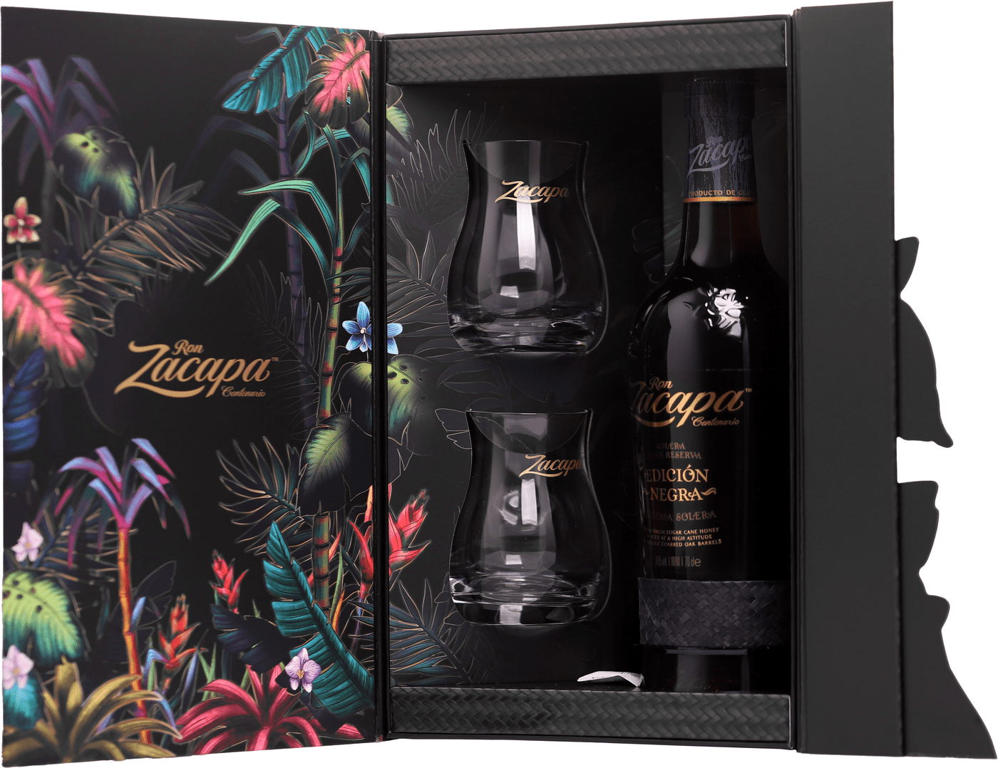 Zacapa Edición Negra + 2 glasses pack - Dark rum | Bondston