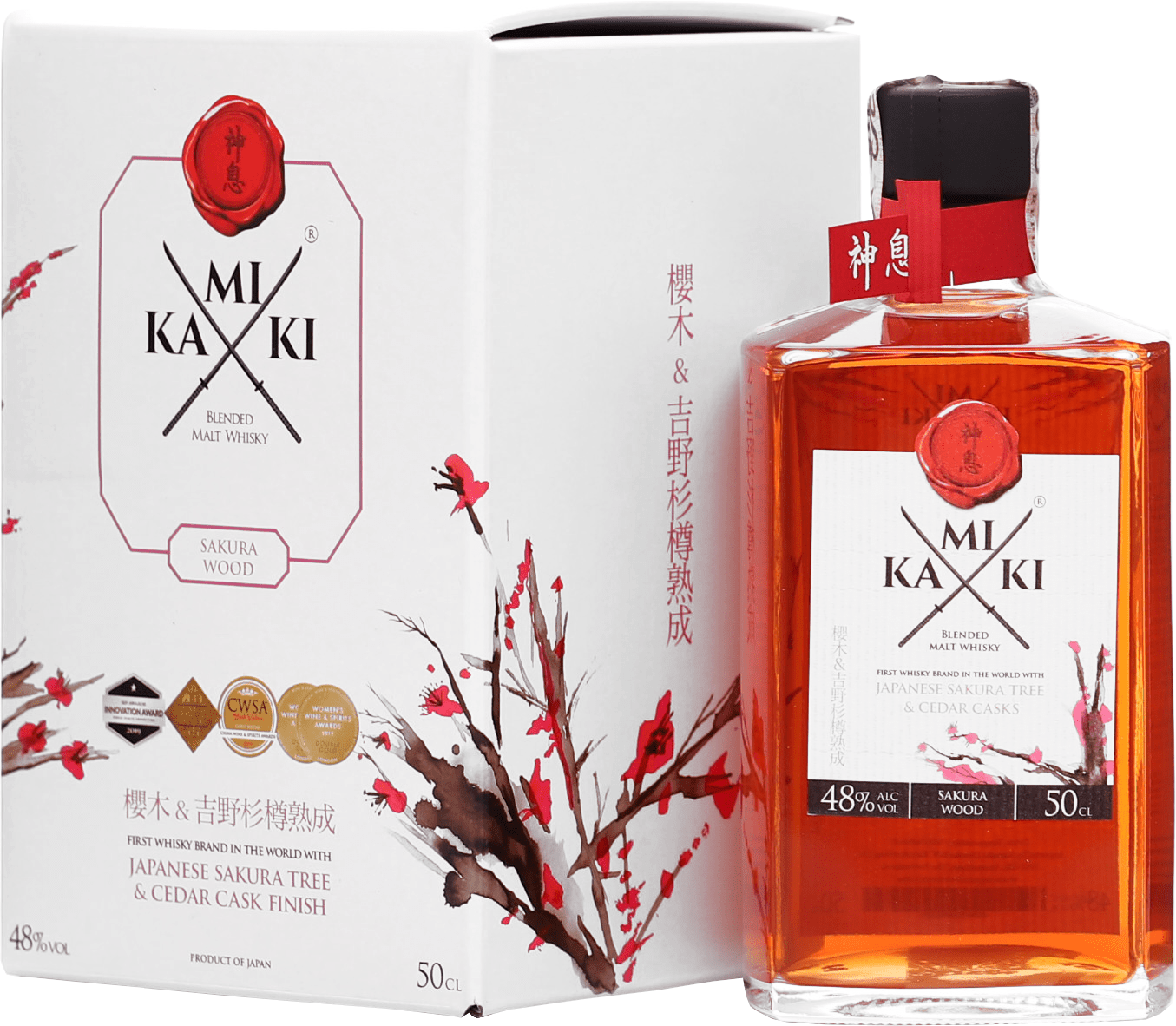 Kamiki Sakura Wood Whisky - Japanese Blended Malt Whiskey | Bondston
