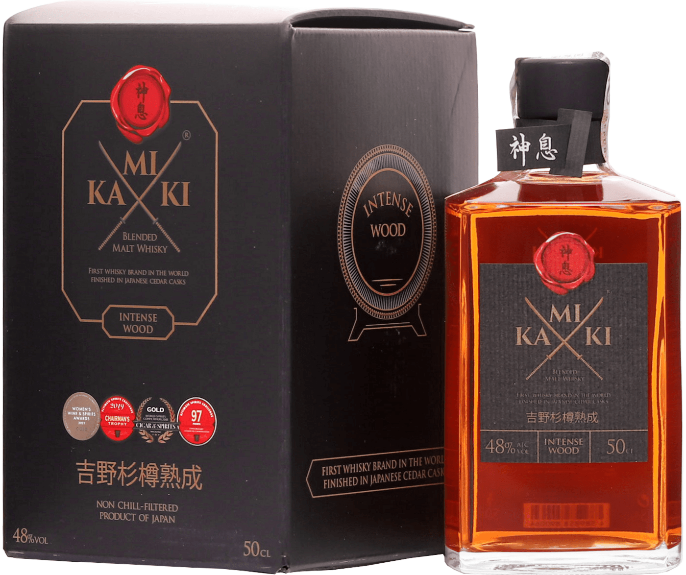 Kamiki Intense Wood Whisky - Japanese Blended Malt Whiskey | Bondston