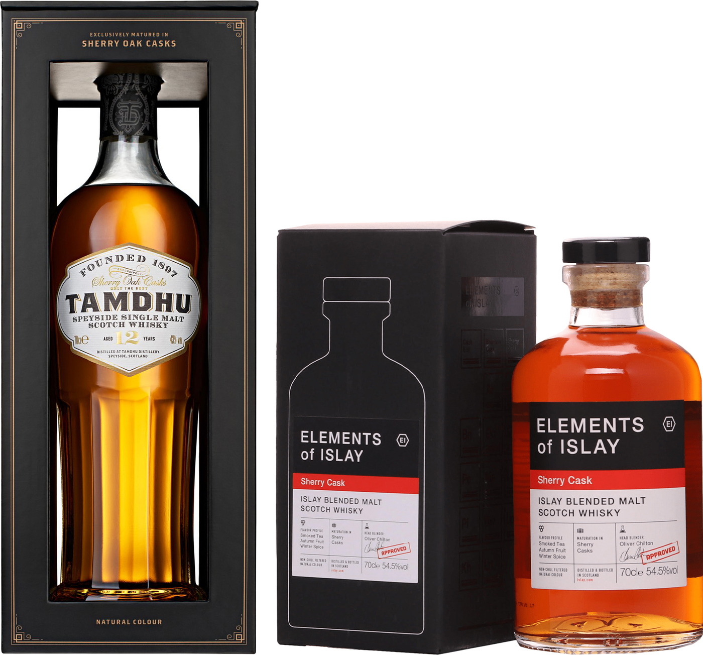 Bundle Tamdhu 12 Year Old Sherry Oak Casks + Elements of Islay Sherry ...