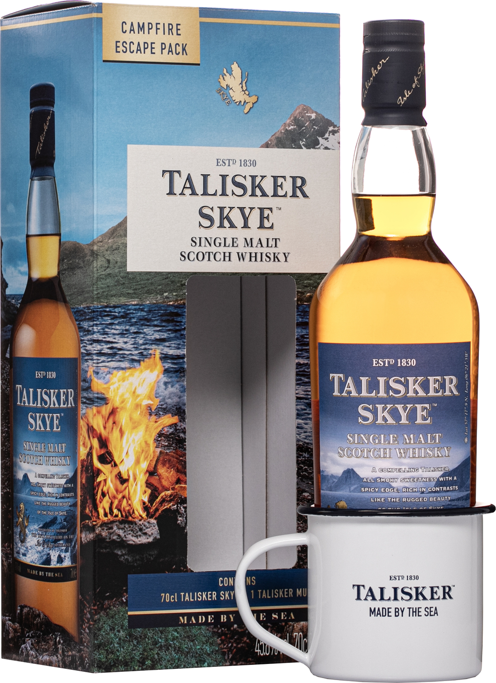 Talisker Skye + tin mug - Island single malt whisky | Bondston