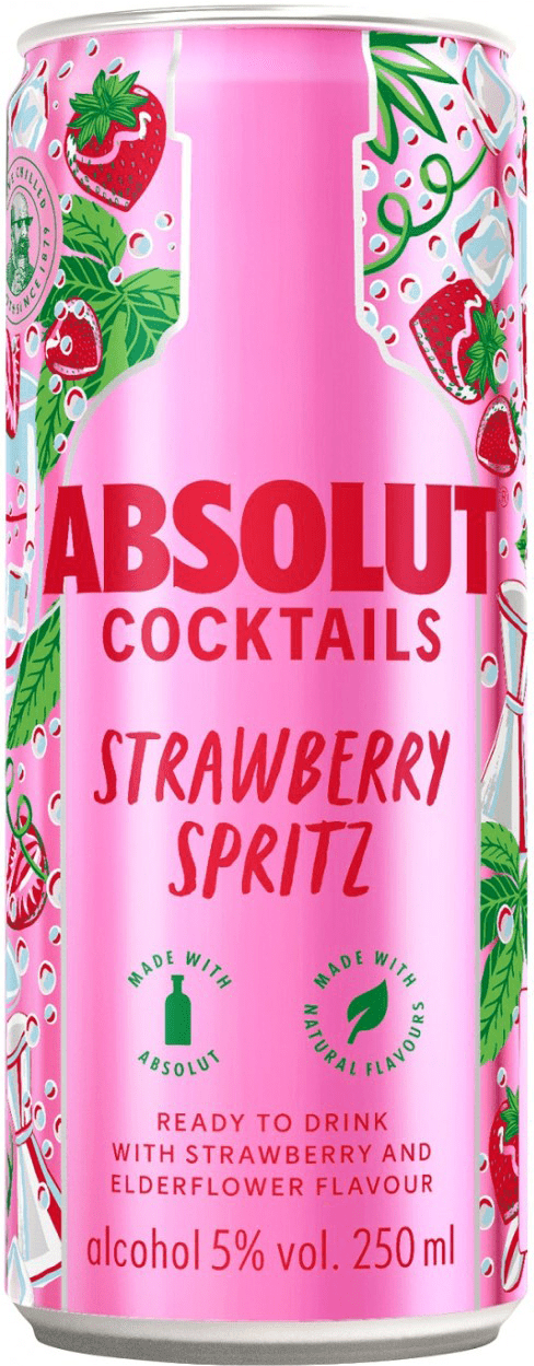 Absolut Coctails Strawberry Spritz - Cocktails | Bondston