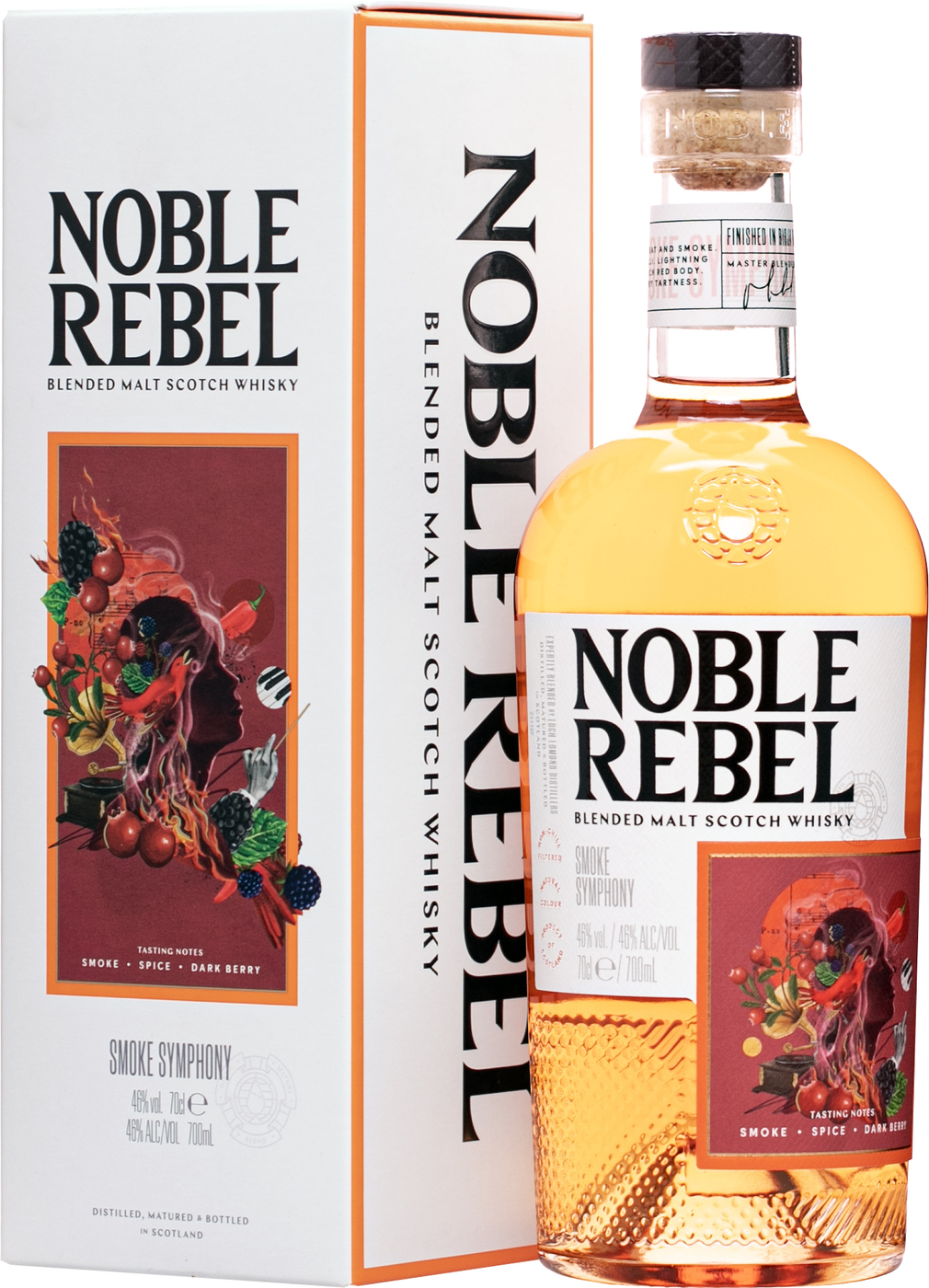 Noble Rebel Smoke Symphony - Scotch blended malt whiskey | Bondston
