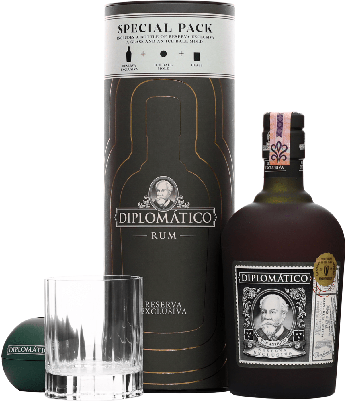 Diplomatico Reserva Exclusiva + cup + ice mould - Gift packs | Bondston