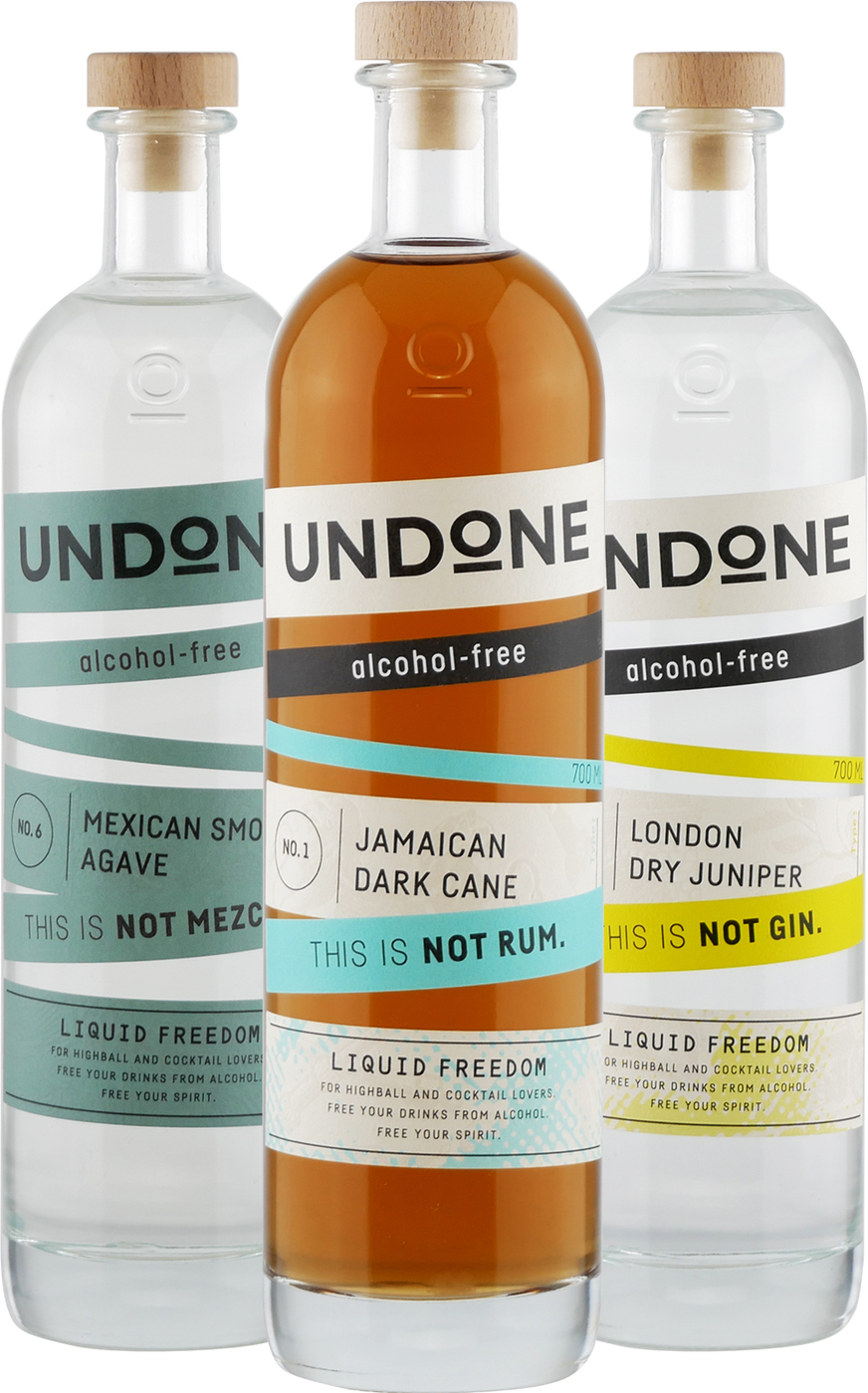 Set Undone No.1 Not Rum + No.2 Not Gin + No.6 Not Mezcal - Nealko ...