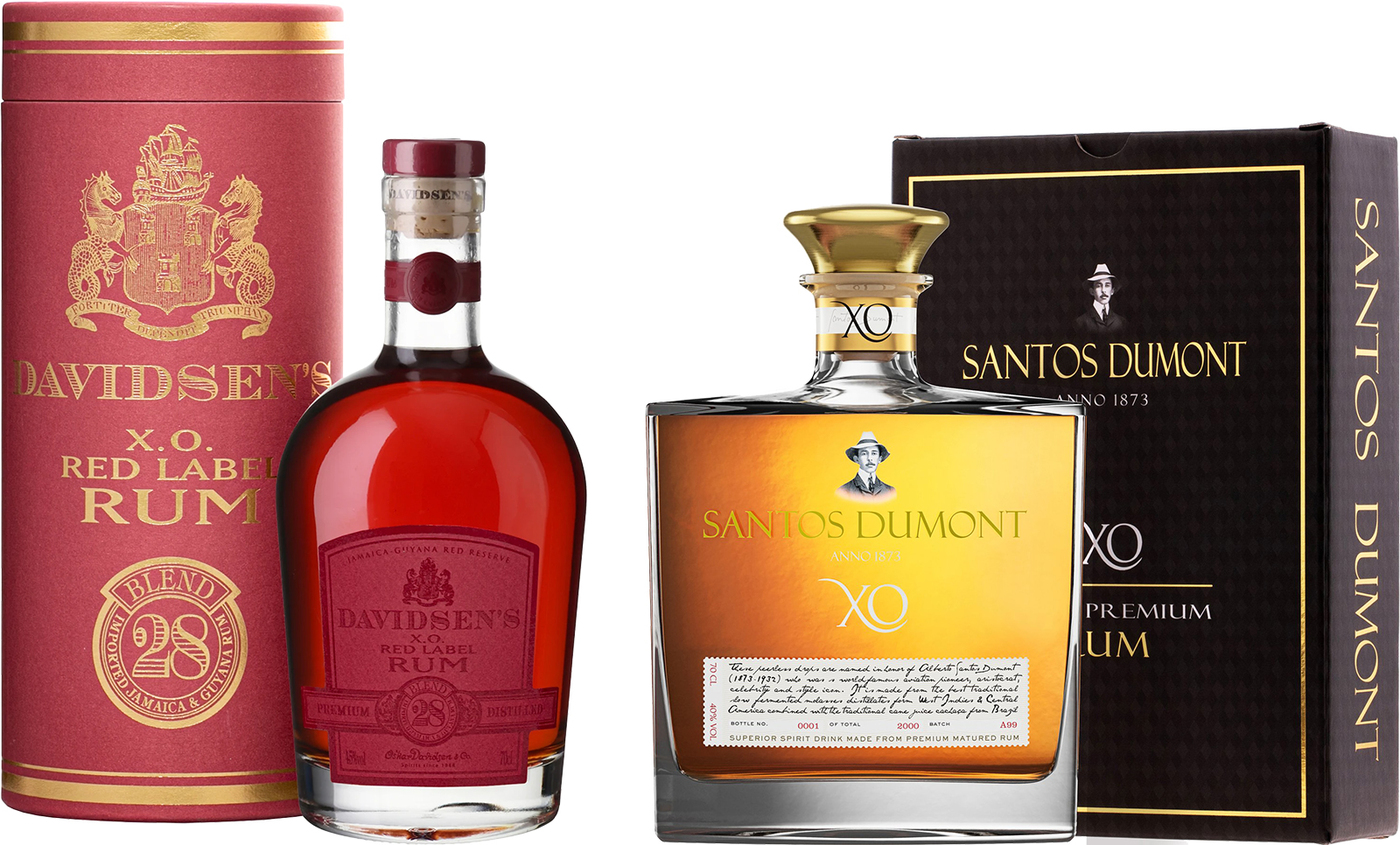 Bundle Davidsen's XO Red Label + Santos Dumont XO - Dark rum | Bondston