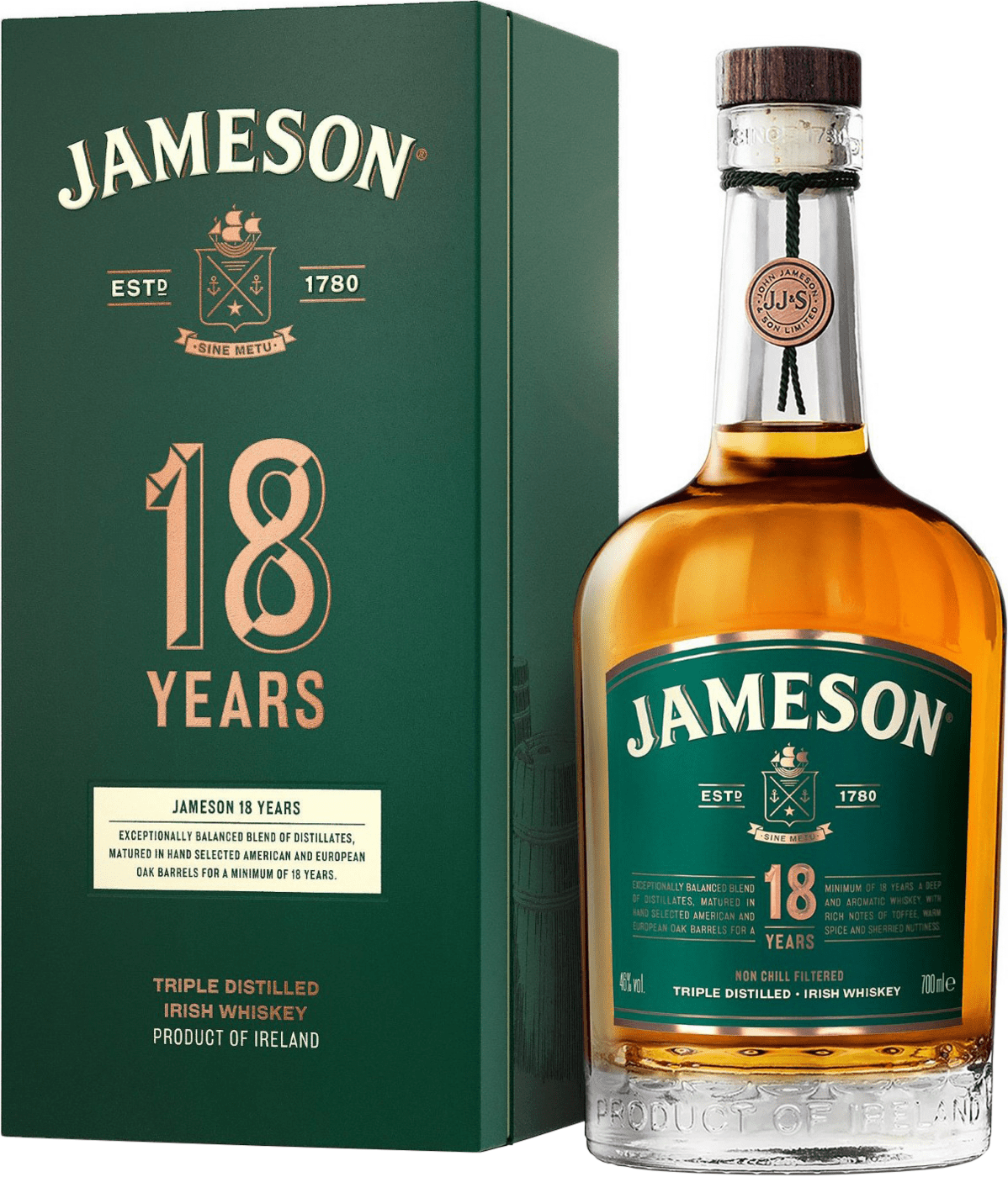 Jameson 18 Year Old - Irish Single Malt Whiskey | Bondston
