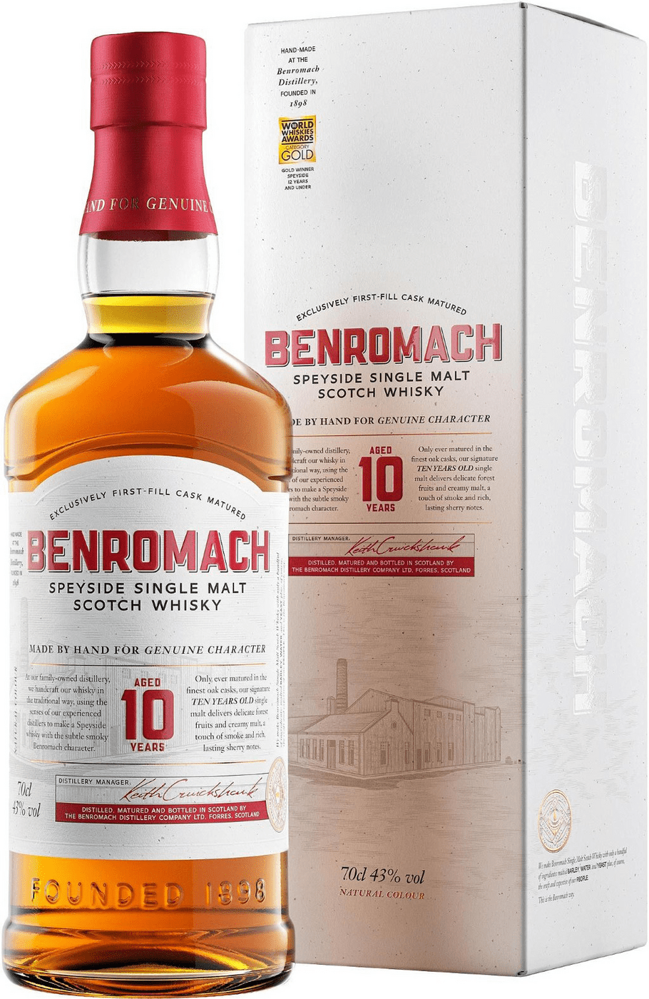 Benromach 10 Year Old - Speyside single malt whisky | Bondston