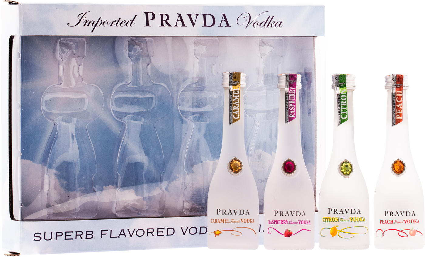 Pravda Vodka Mini Bundle 4 x 0,05l - Cereal vodka | Bondston