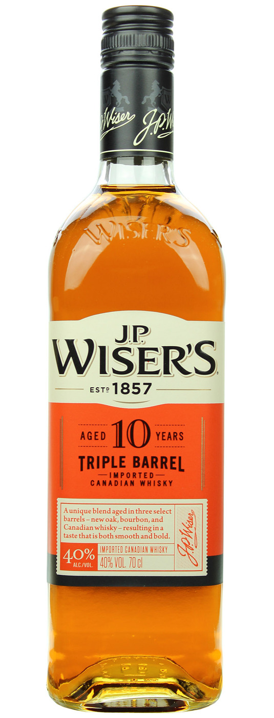 JP Wiser's Triple Barrel 10 Year Old - Canadian whisky | Bondston