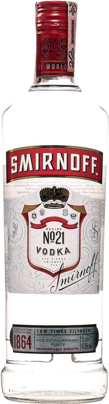 Smirnoff Red 1l - Plain vodka | Bondston