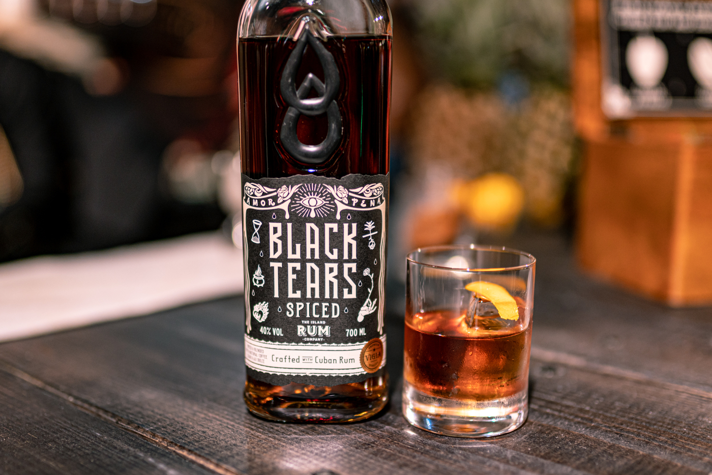 Black Tears Dry Spiced Rum - Dark rum | Bondston